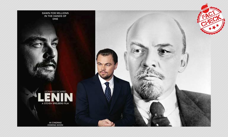 Artwork on Leonardo DiCaprio Playing the Role of Lenin In Imaginary ...